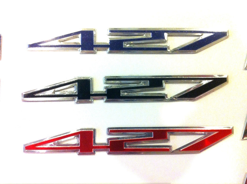 2005-2013 Corvette 427 Aluminum Badges/Engine Plates Emblems - 427 ...