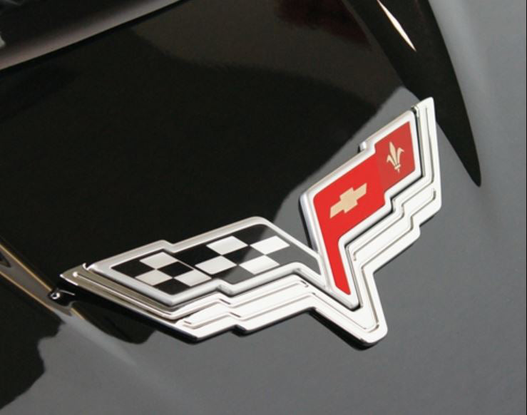 2005-2013 Corvette Billet Aluminum Emblem | Corvette Store Online