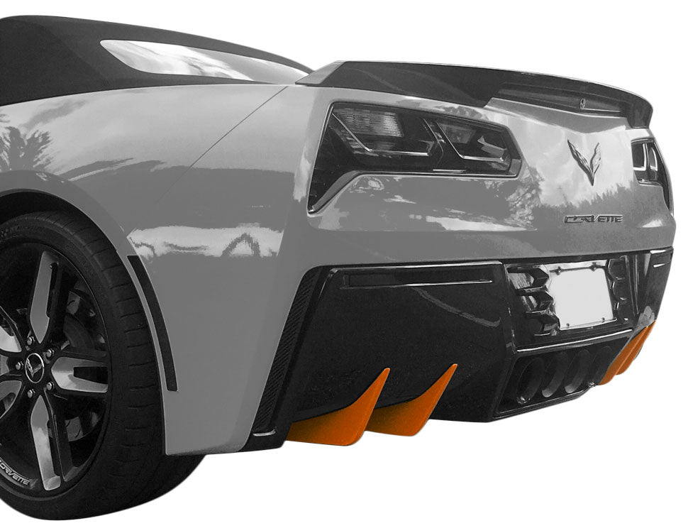 C7 Corvette Custom Painted Rear Diffuser Fins | Corvette Store Online