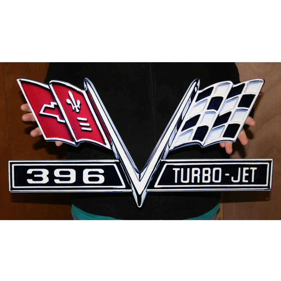 C2 Corvette 396 Turbo Jet Emblem Steel Sign | Corvette Store Online
