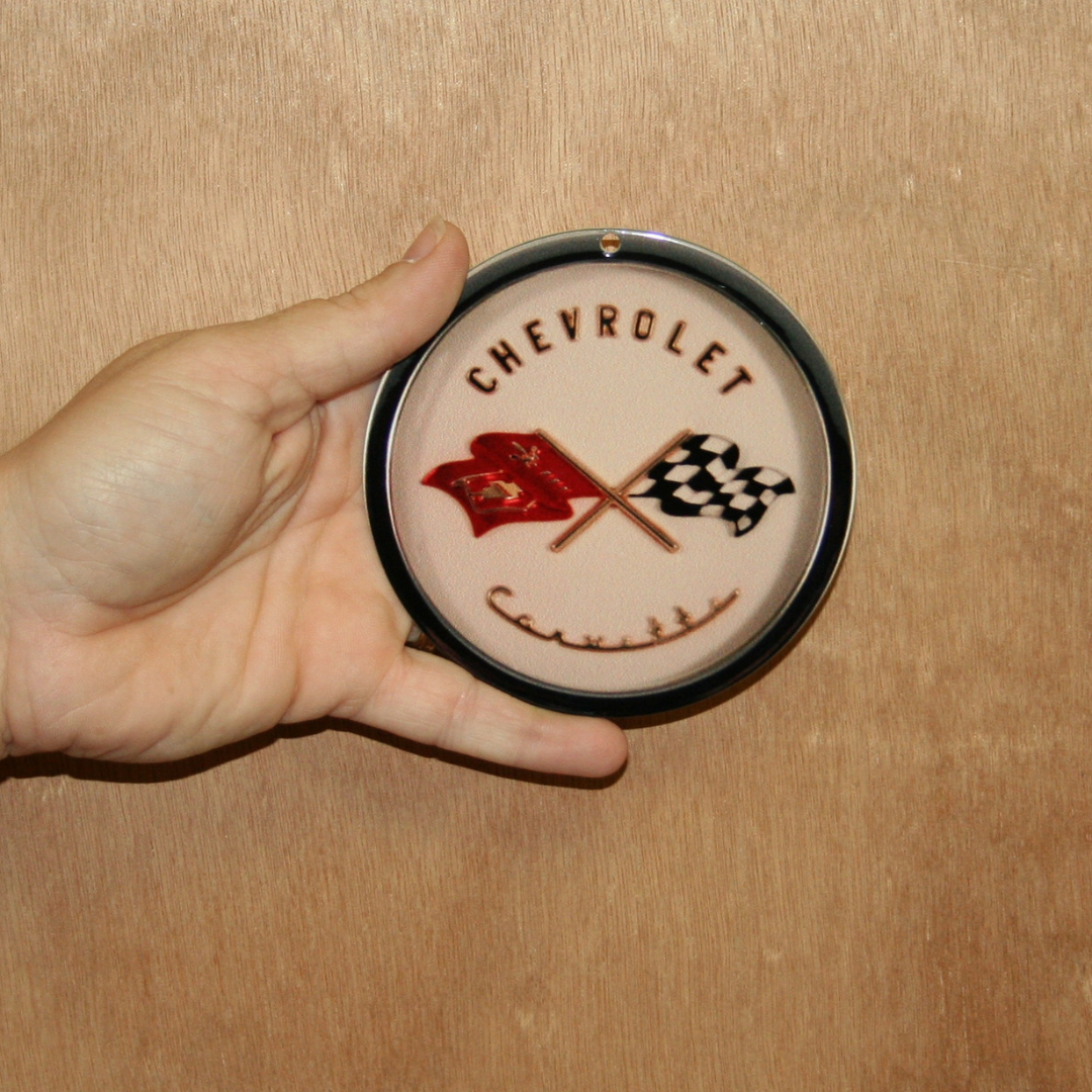 C1 Corvette Emblem Steel Sign | Corvette Store Online