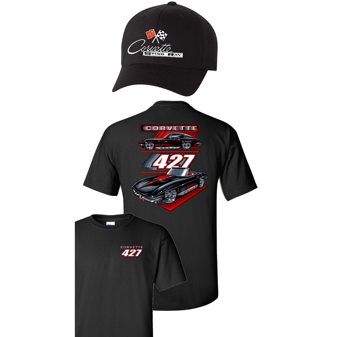 C2 Corvette 427 Big Block T-Shirt / Hat Bundle | Corvette Store Online
