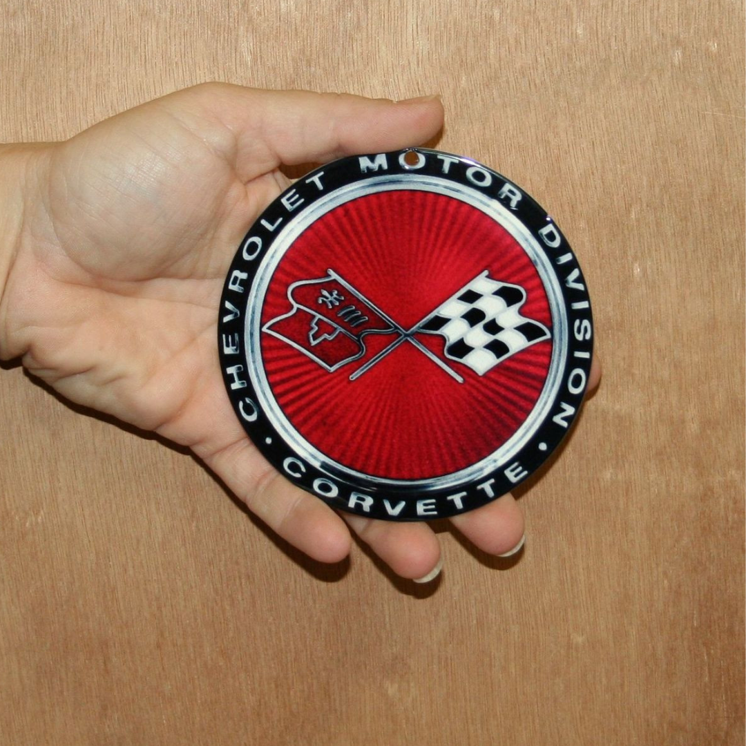 C3 Corvette Circle Emblem Steel Sign | Corvette Store Online