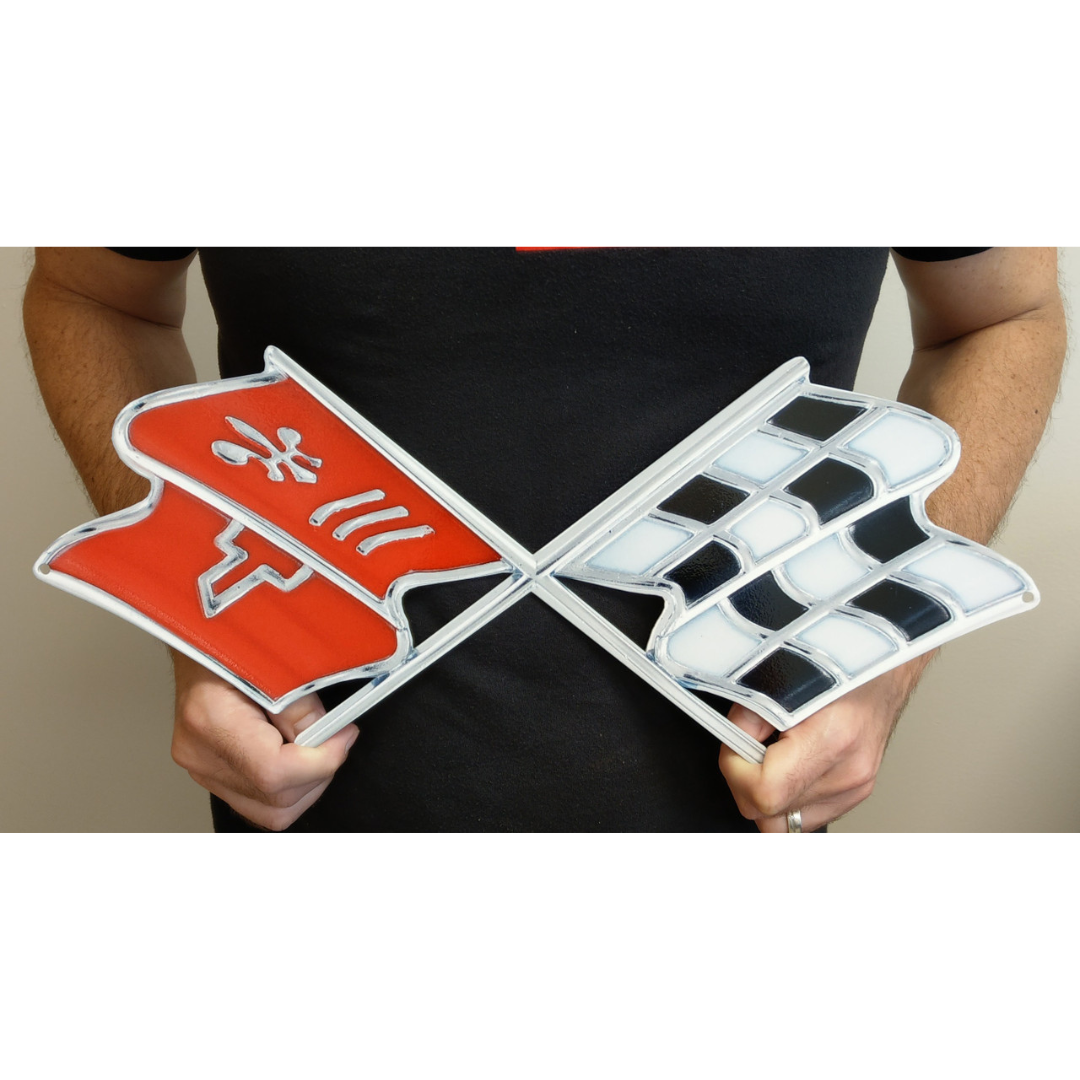 C3 Corvette Emblem Steel Sign (1968-1972) | Corvette Store Online