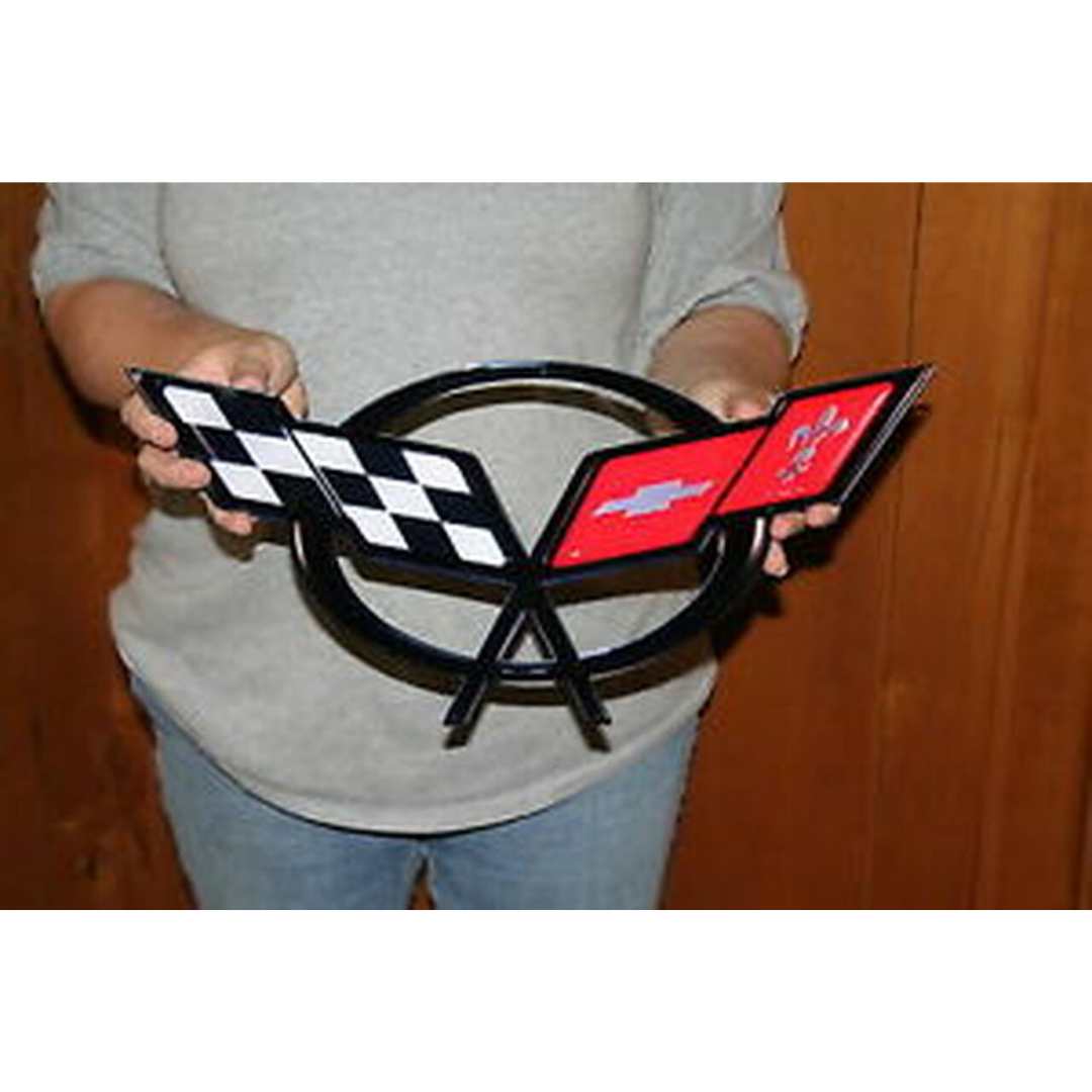 C5 Corvette Emblem Steel Sign (1997-2004) | Corvette Store Online