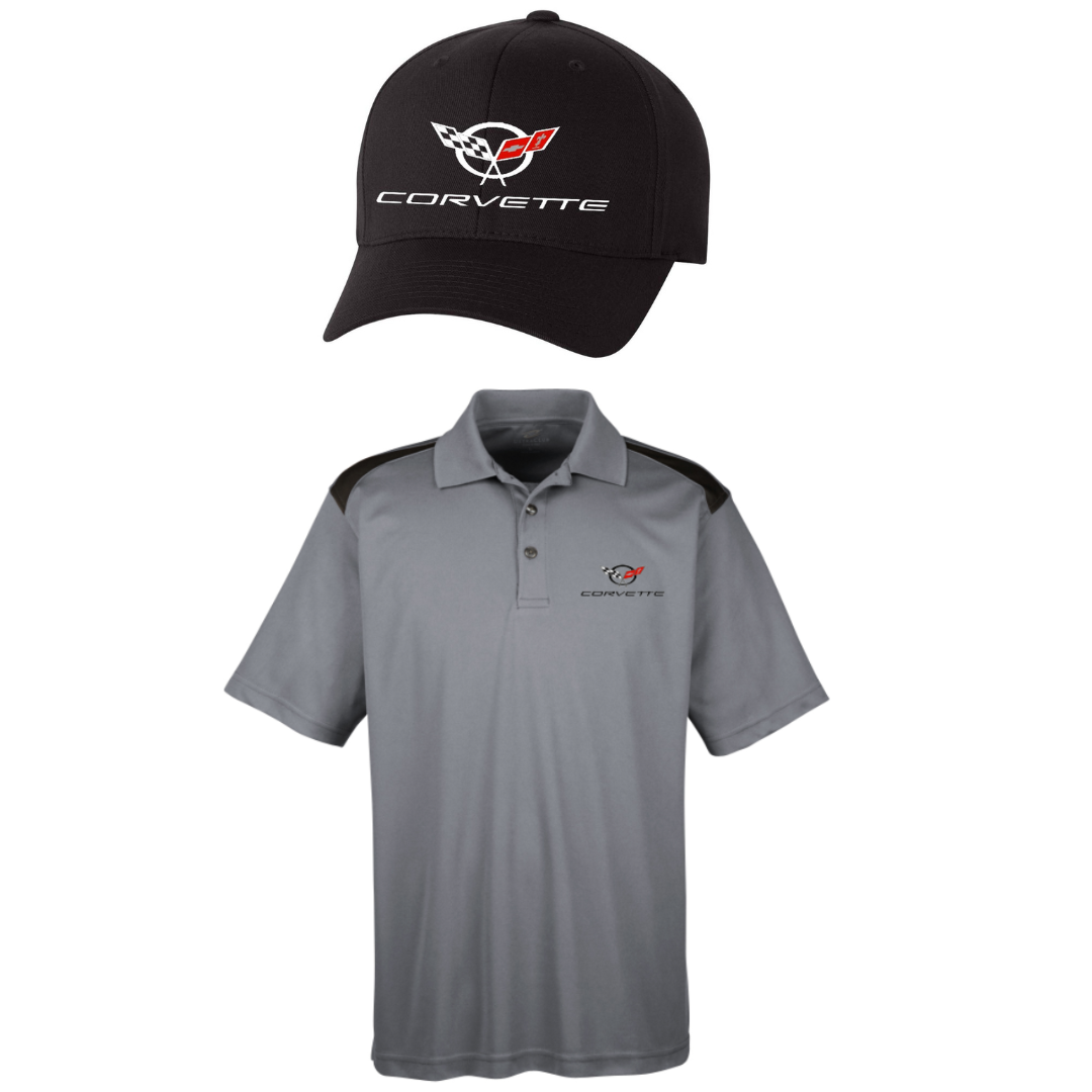 C5 Corvette Polo Shirt and Hat Bundle | Corvette Store Online
