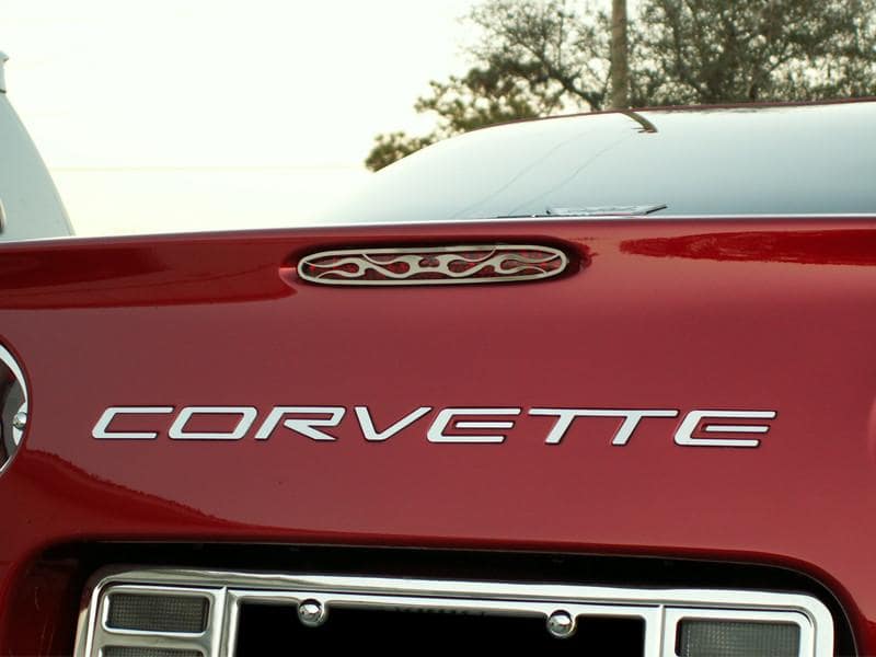 C5 Corvette Rear Bumper Letters Polished | Corvette Store Online