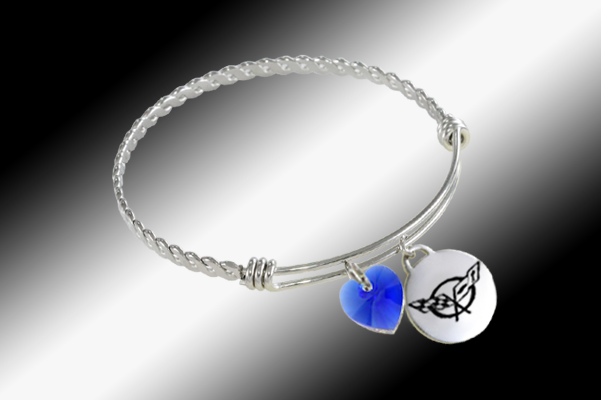 C5 Corvette Twisted Bangle Charm Bracelet | Corvette Store Online