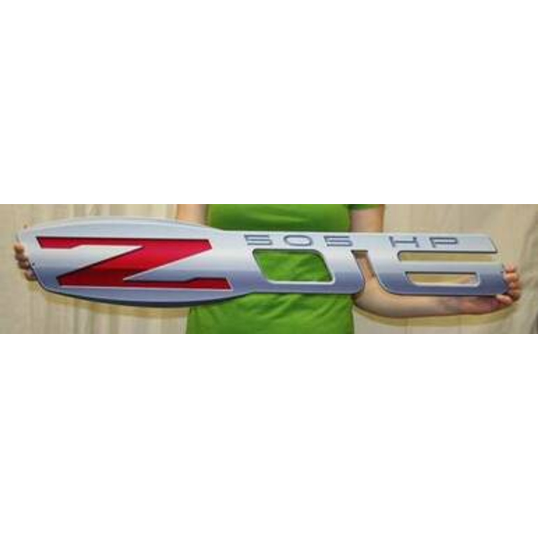 C6 Corvette Z06 Emblem Steel Sign | Corvette Store Online