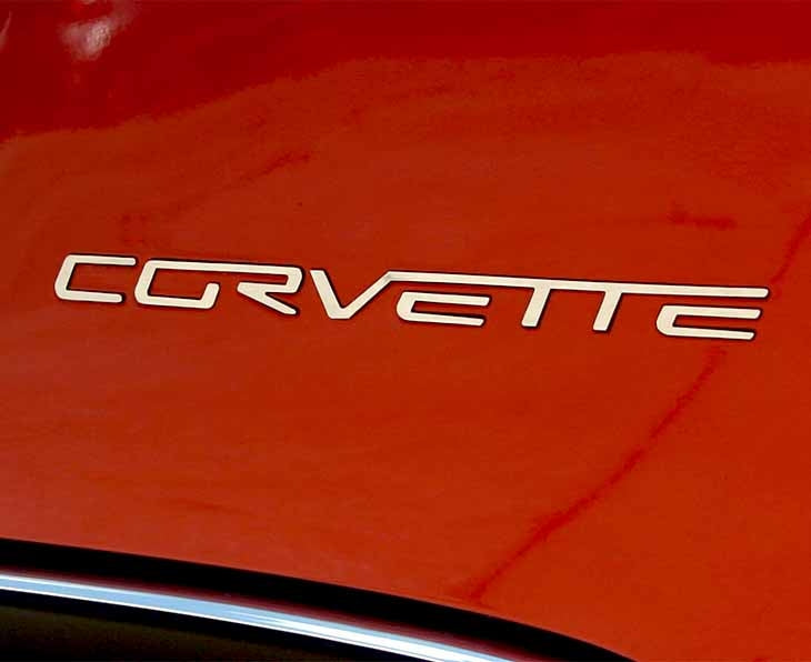 C6 Corvette | Rear Bumper Polished Letter Set | Corvette Store Online