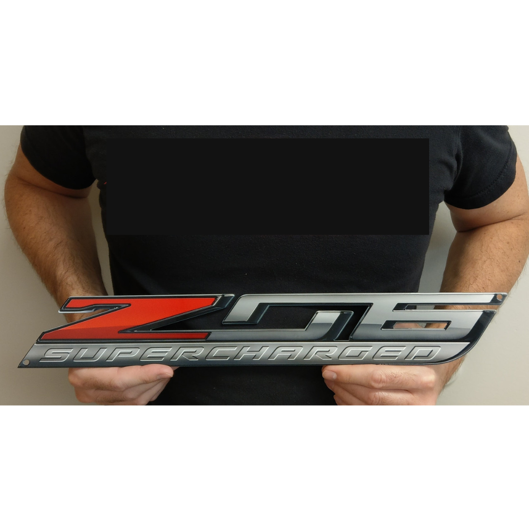 C7 Corvette Z06 Supercharged Steel Sign | Corvette Store Online