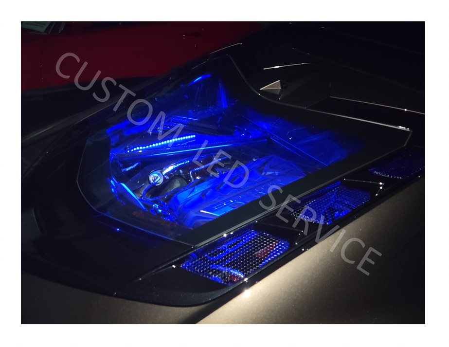 C8 Corvette Engine Bay Custom LED Lighting Kit | Corvette Store Online
