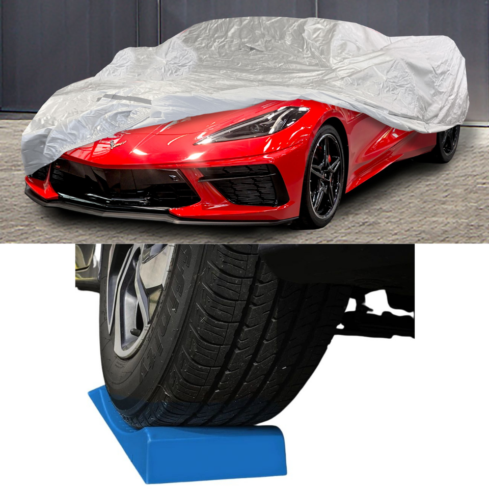 C8 Corvette Car Cover and TireRest Bundle | Corvette Store Online
