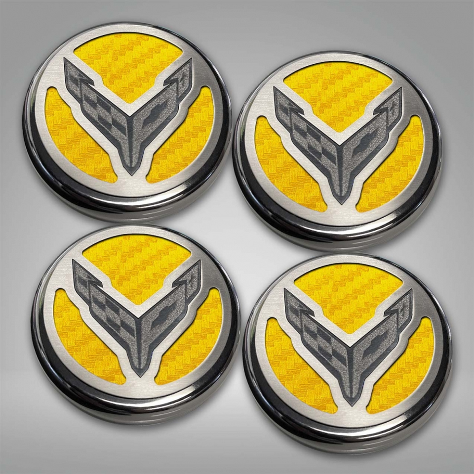 C8 Corvette Fluid Cap Cover Set - Color Choice | Corvette Store Online