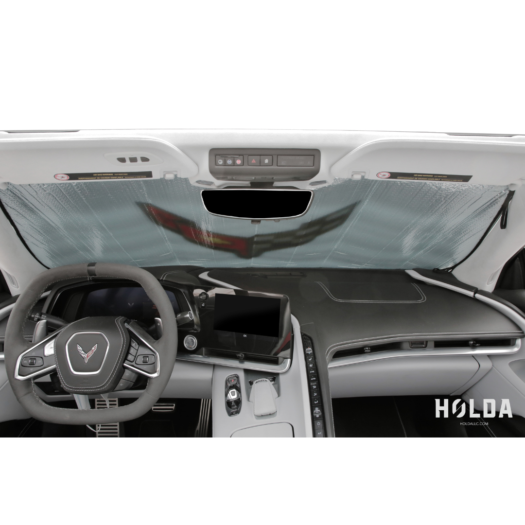 C8 Corvette Custom Fit Folding Sunshield | Corvette Store Online