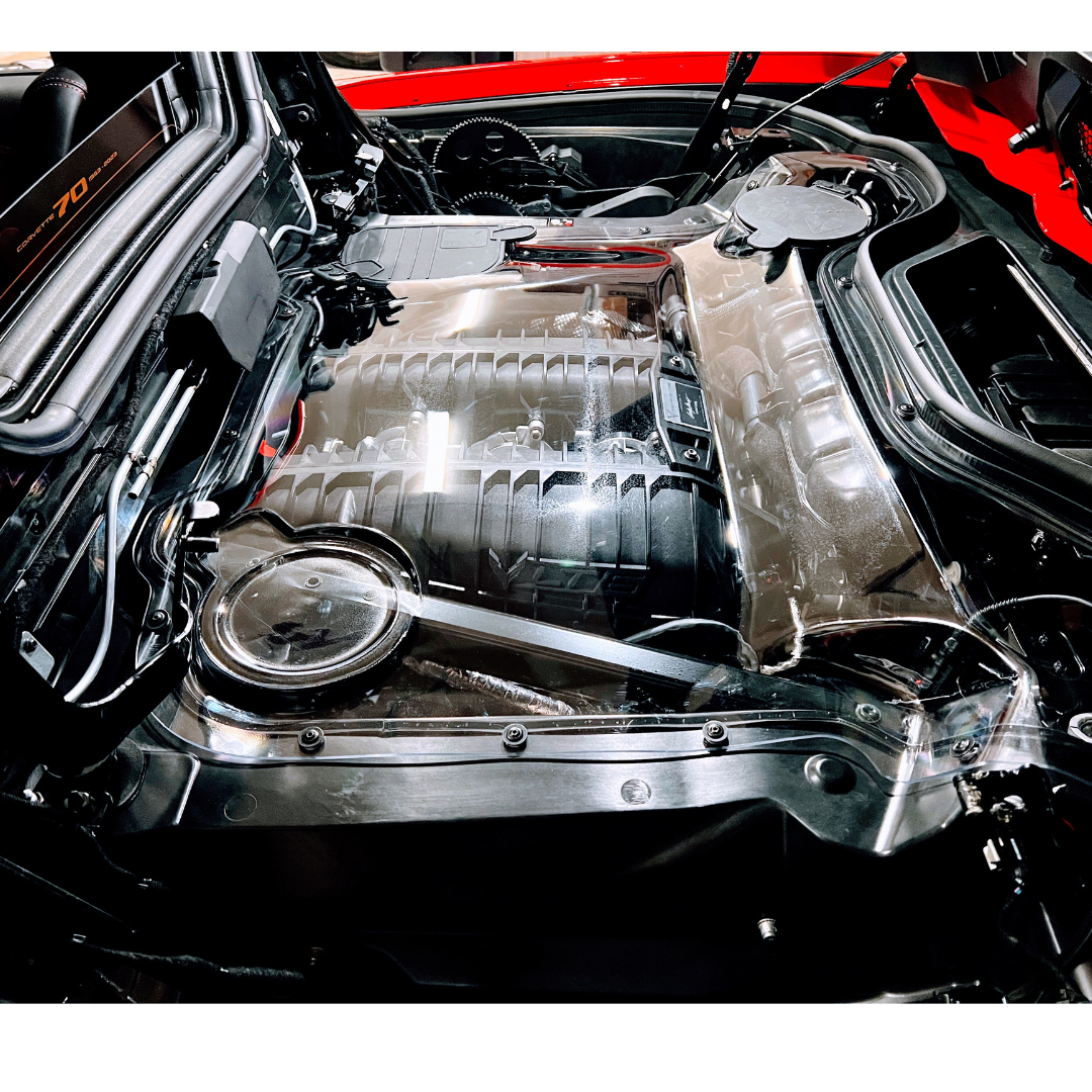 C8 Corvette HTC Clear Engine Bay Cover | Corvette Store Online