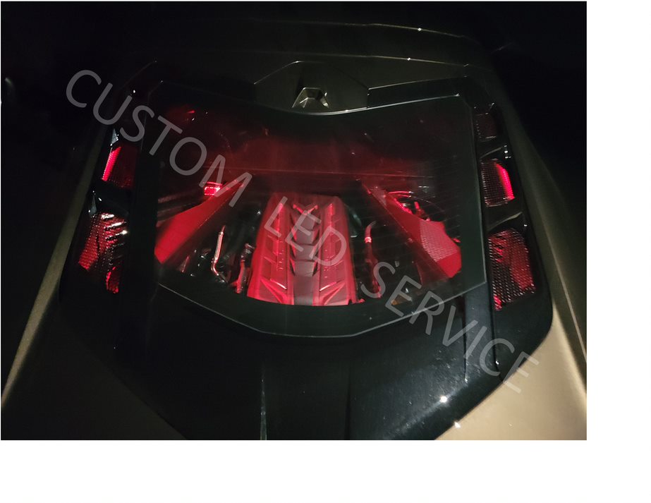 C8 2020-2026 Corvette Stingray Engine Bay Custom LED Lighting Kit - Re