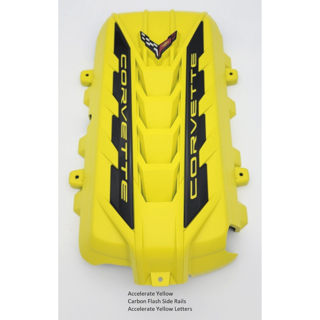 C8 Corvette Accelerate Yellow Engine Cover | Corvette Store Online