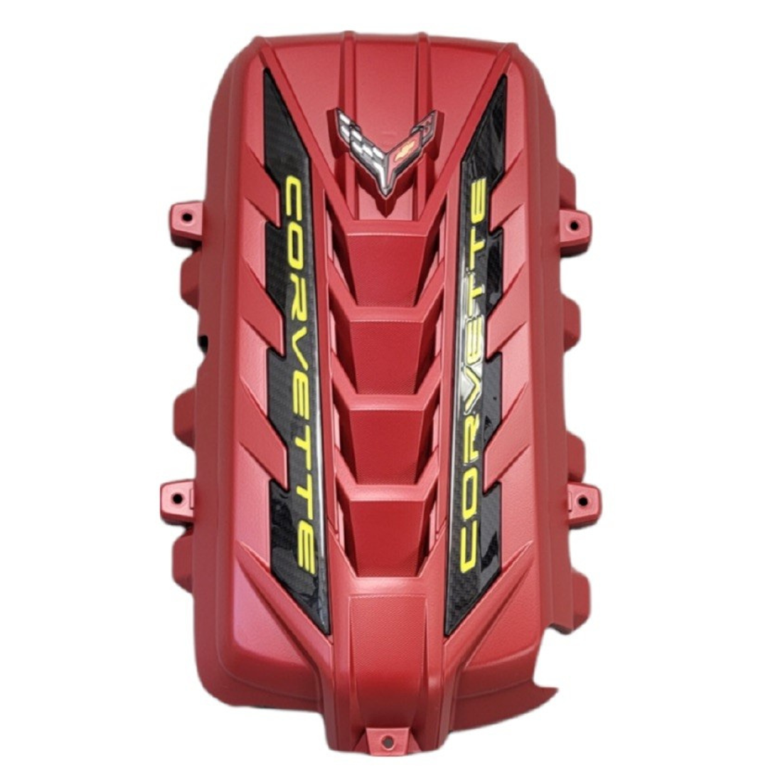 C8 Corvette Edge Red Engine Cover | Corvette Store Online