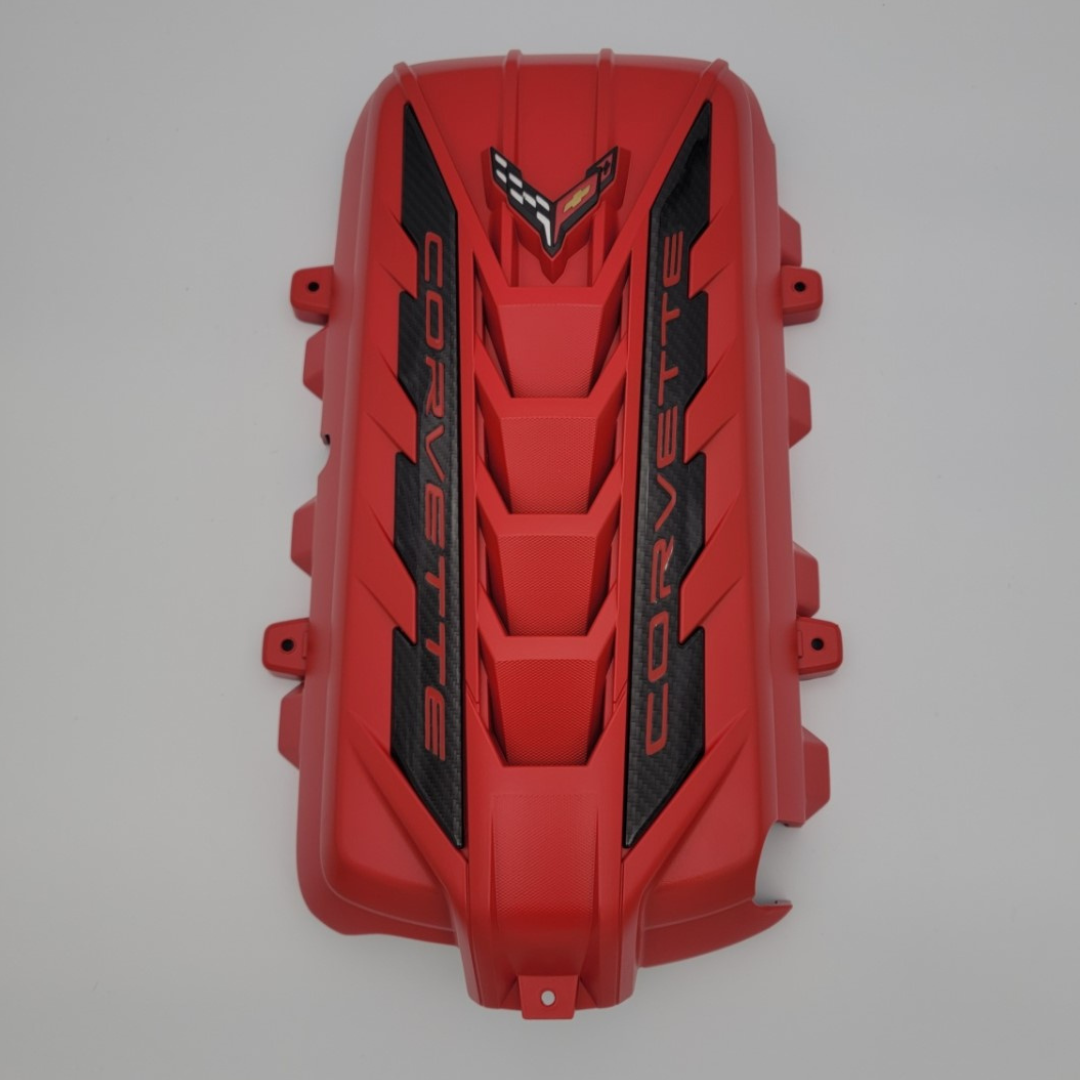 C8 Corvette Torch Red Engine Cover | Corvette Store Online