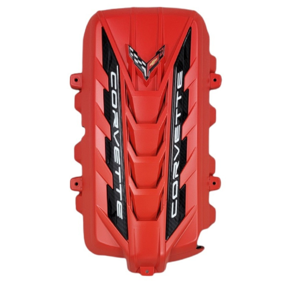 C8 Corvette Torch Red Engine Cover | Corvette Store Online