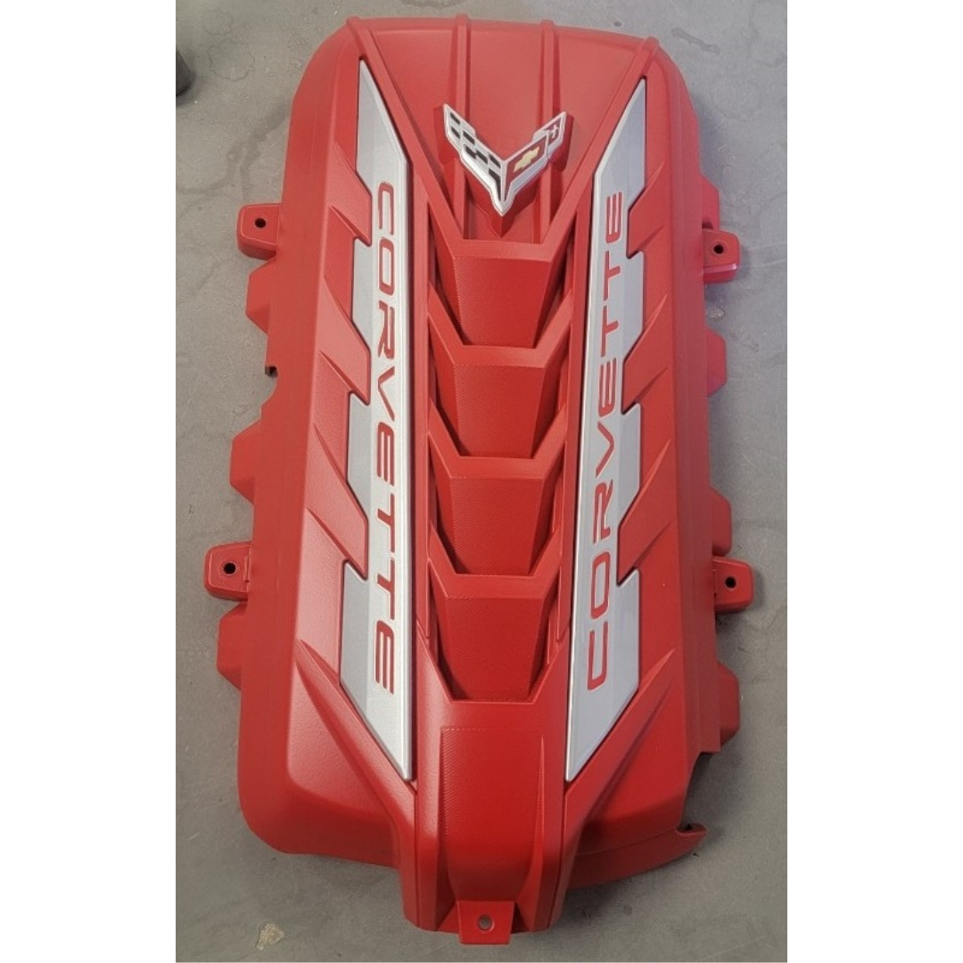 C8 Corvette Torch Red Engine Cover | Corvette Store Online
