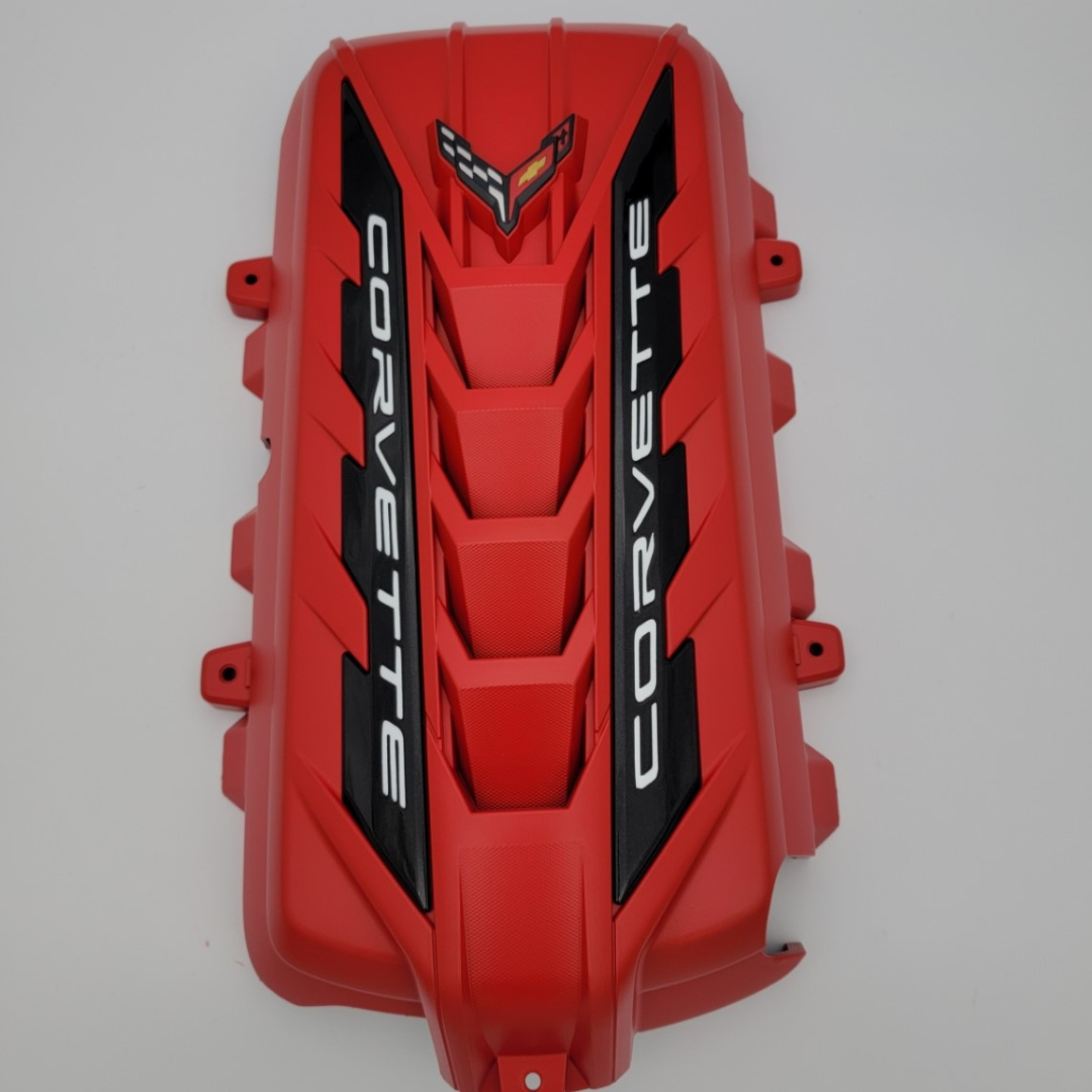C8 Corvette Torch Red Engine Cover | Corvette Store Online