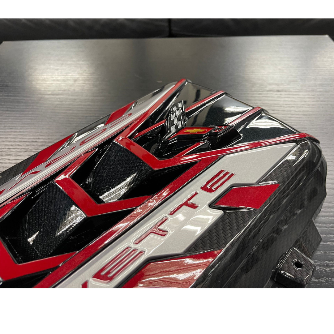 C8 Corvette Torch Red Premium Engine Cover | Corvette Store Online