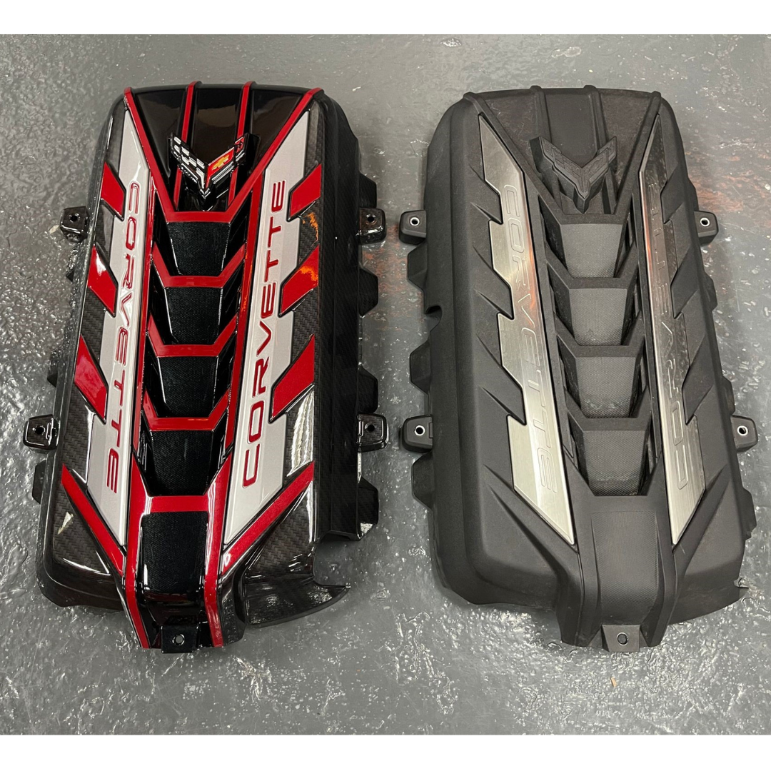 C8 Corvette Torch Red Premium Engine Cover | Corvette Store Online