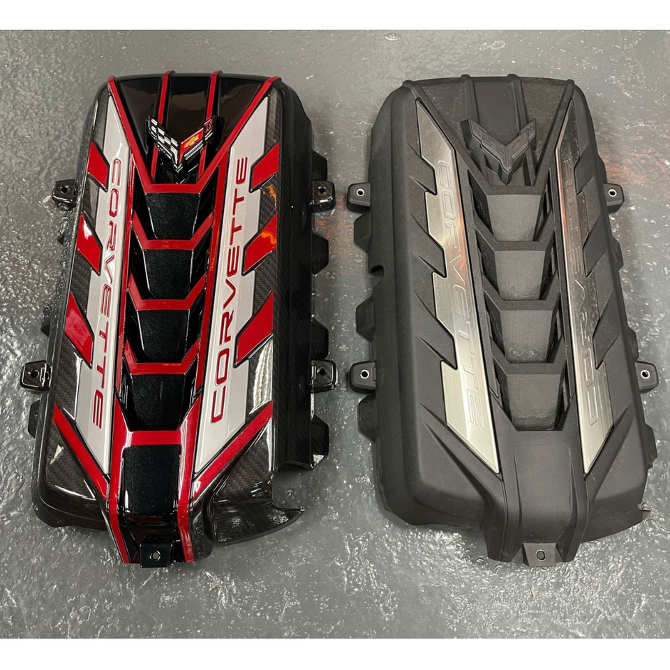 C8 Corvette Torch Red Premium Engine Cover | Corvette Store Online