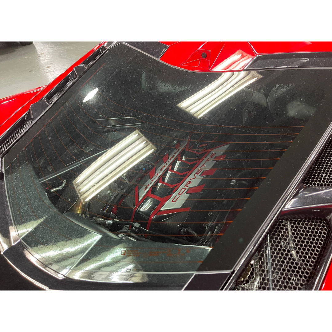 C8 Corvette Torch Red Premium Engine Cover | Corvette Store Online