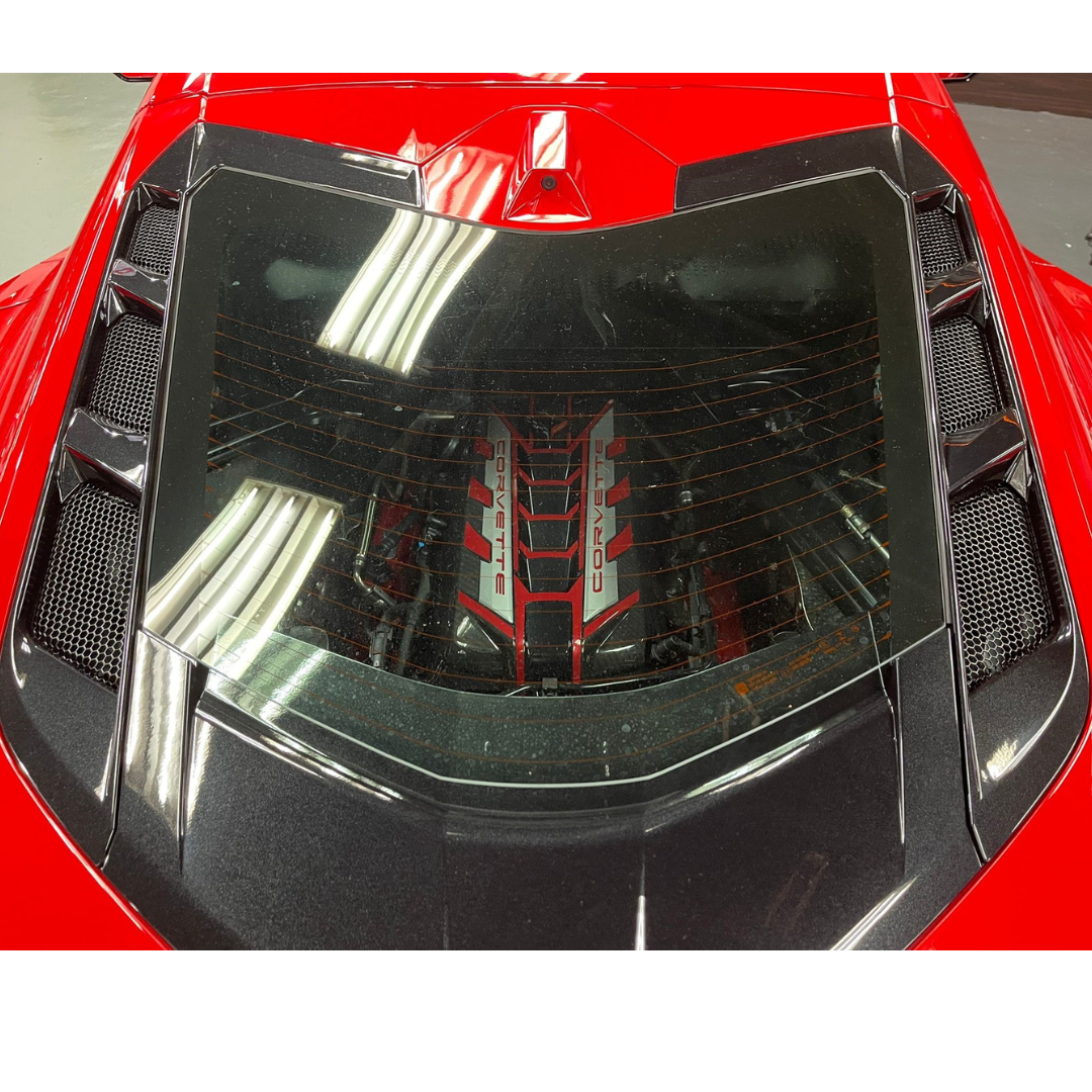 C8 Corvette Torch Red Premium Engine Cover | Corvette Store Online