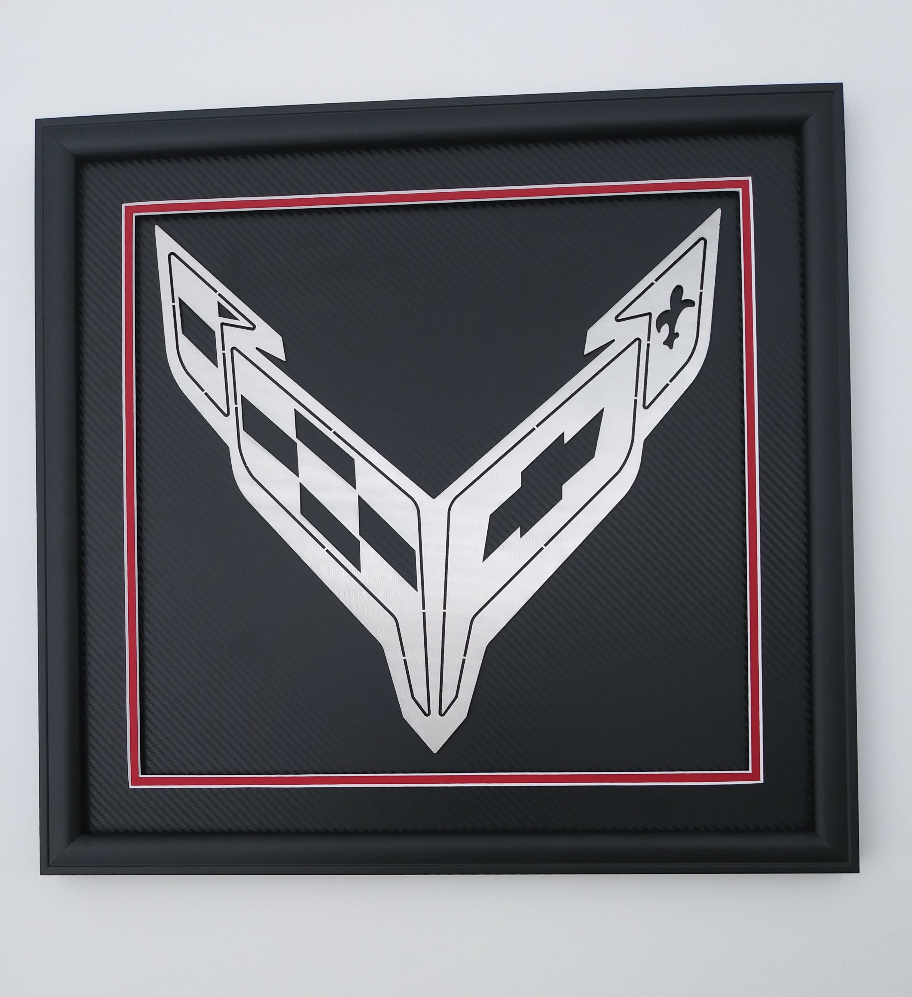 C8 Next Generation Corvette Emblem Shadowbox | Corvette Store Online