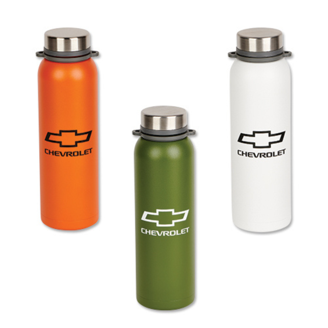 Chevrolet Bowtie Insulated Metal Water Bottle | Corvette Store Online