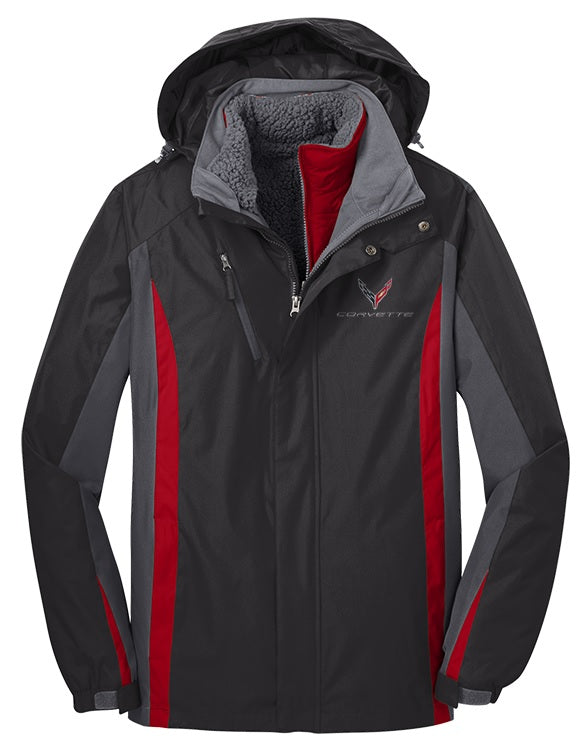 C8 Corvette Colorblock 3 in 1 Jacket | Corvette Store Online