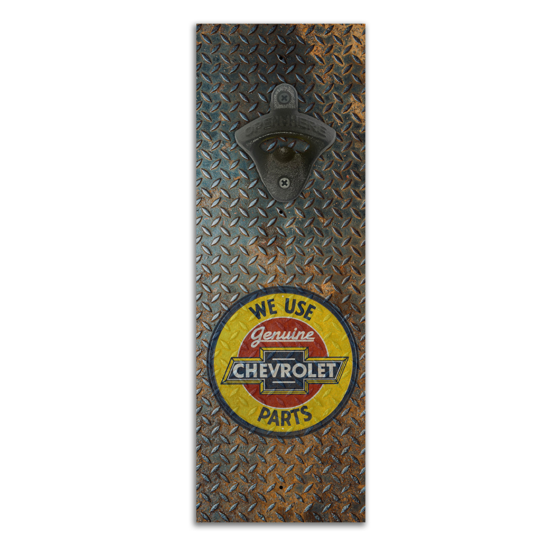 Genuine Chevrolet Parts Wooden Bottle Opener | Corvette Store Online