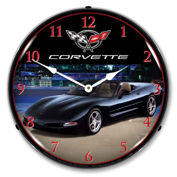 C5 Corvette Navy Blue Metallic Clock | Corvette Store Online