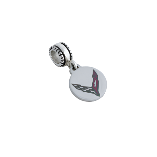 C8 Corvette Full Color Pandora-Style Dangle Bead