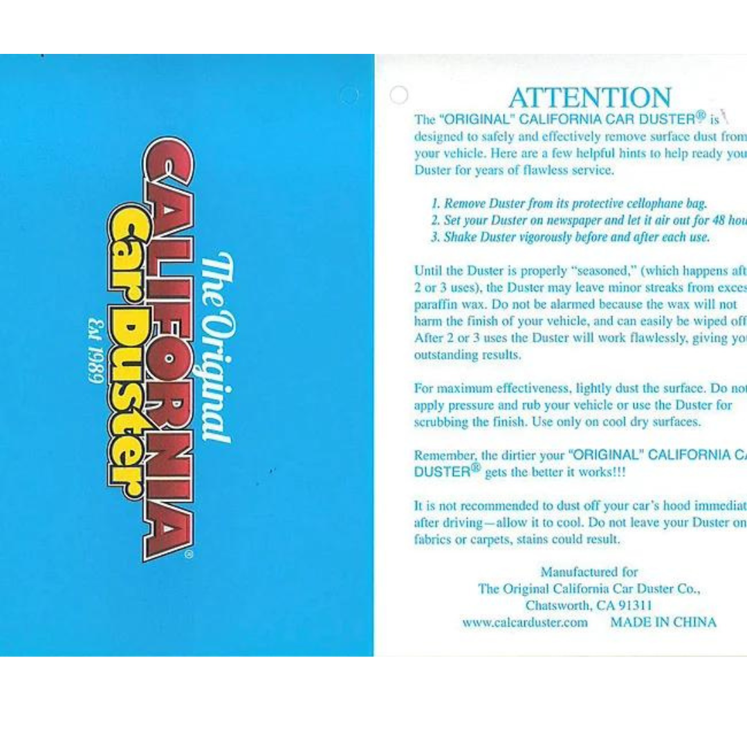 The Original California Car Duster Combo Kit | Corvette Store Online