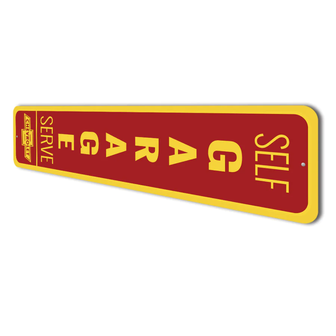 Chevrolet Self Serve Garage Sign | Corvette Store Online